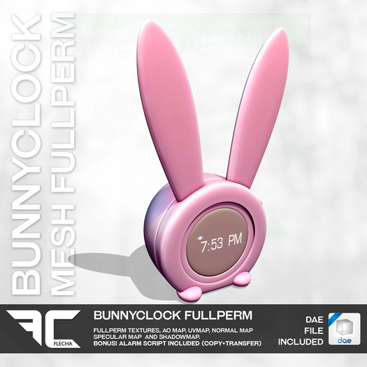 Second Life Marketplace - FLECHA BunnyClock Fullperm